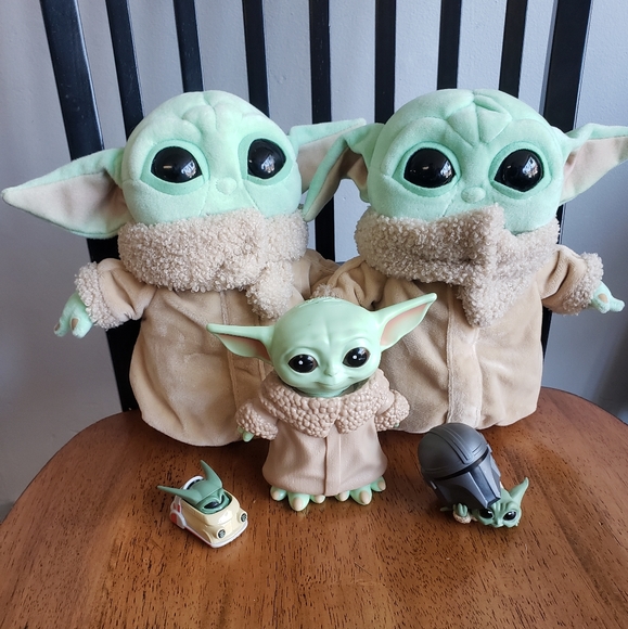 Toys | Grogu Baby Yoda Toy Lot Bopit Hot Wheels Twin Plush Mandalorian ...